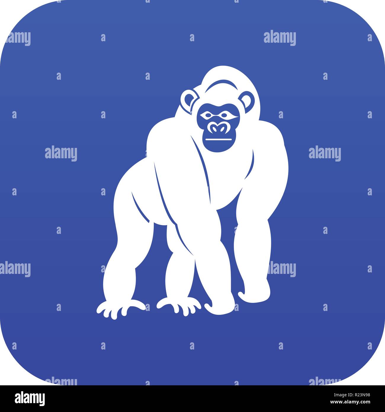 Bonobo icon digital blue Stock Vector Image & Art - Alamy