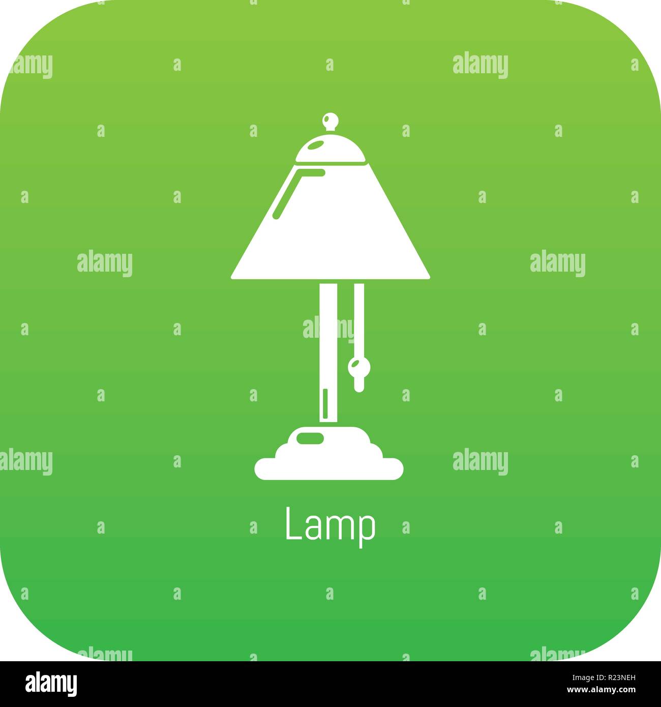 Lamp icon green vector Stock Vector Image & Art - Alamy