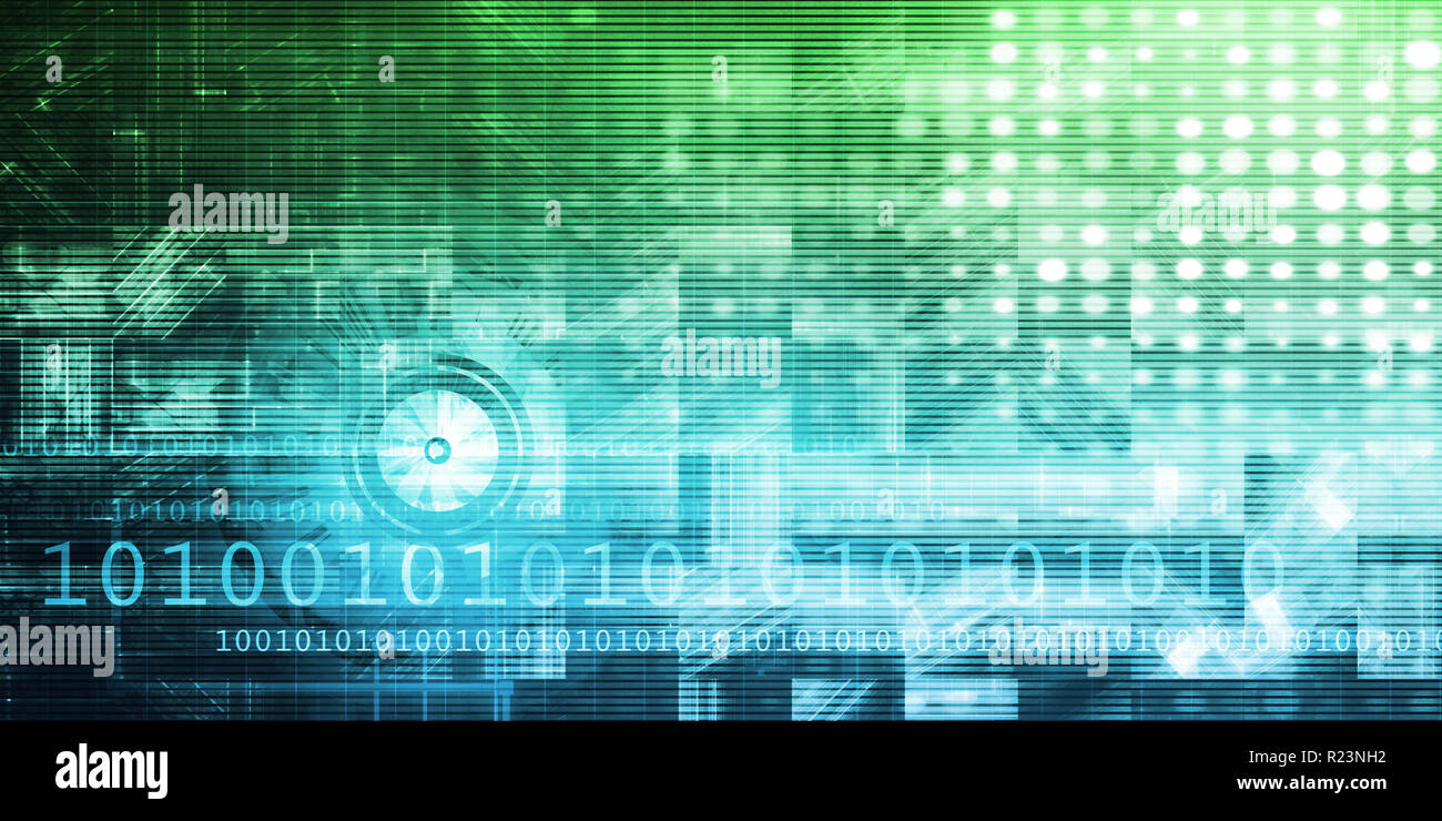 Technology Abstract as a Virtual Software Background Concept Stock ...