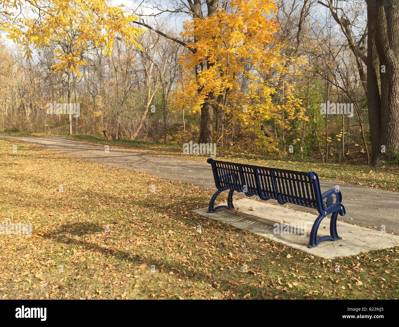 Empty bench hi-res stock photography and images - Alamy