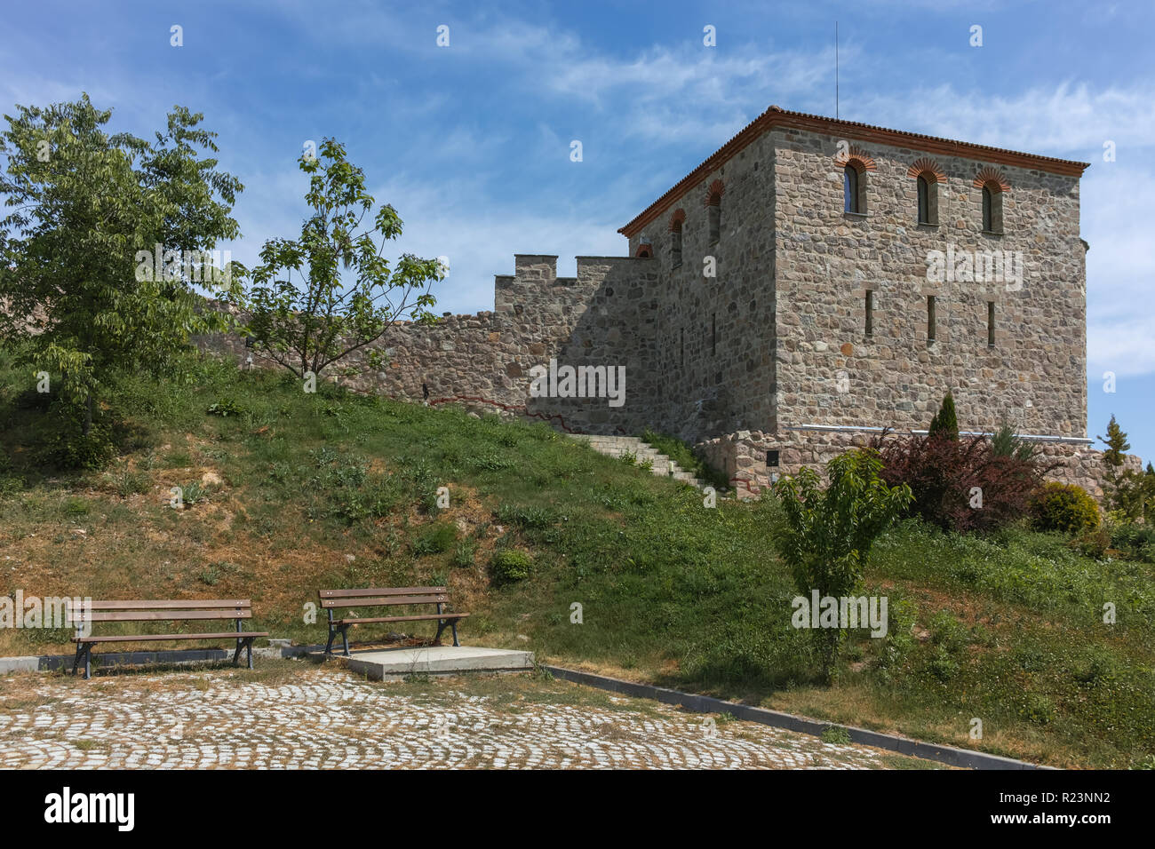 Ruins of Ancient Byzantine fortress The Peristera in town of Peshtera ...