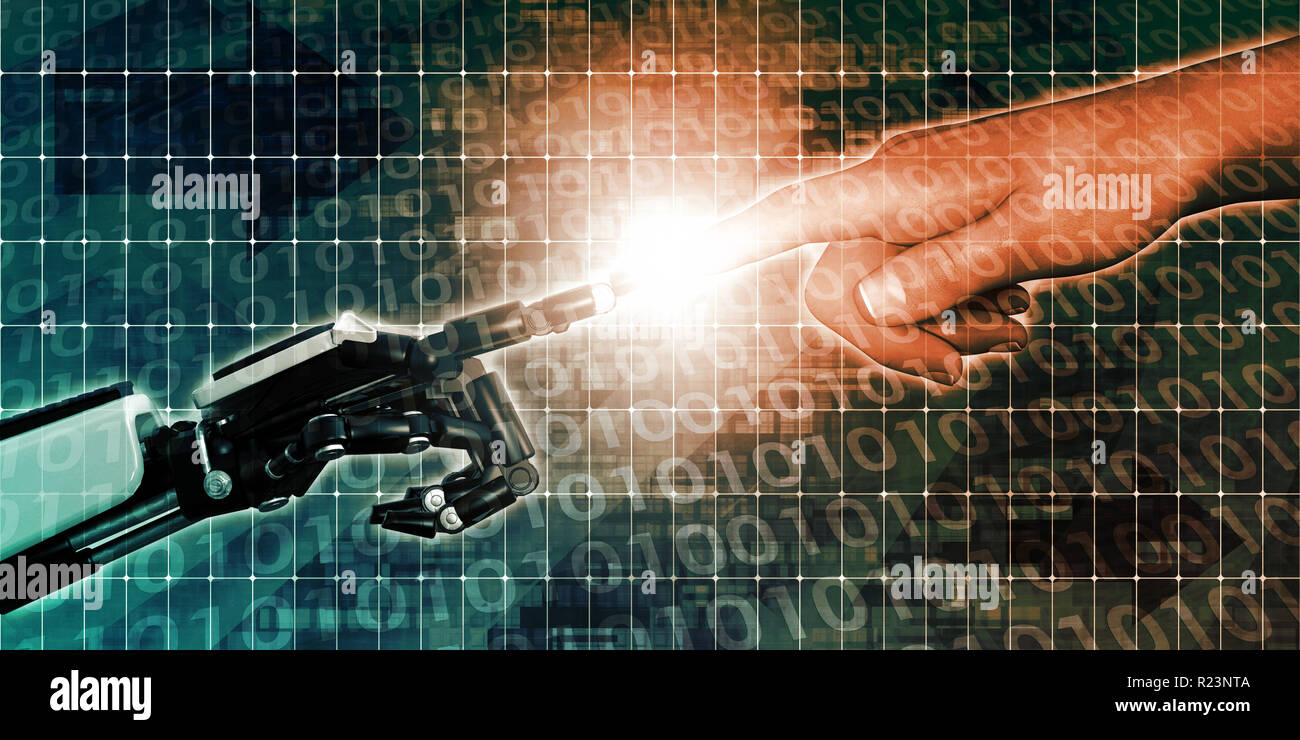 Integration with Technology as a Art Concept Stock Photo - Alamy