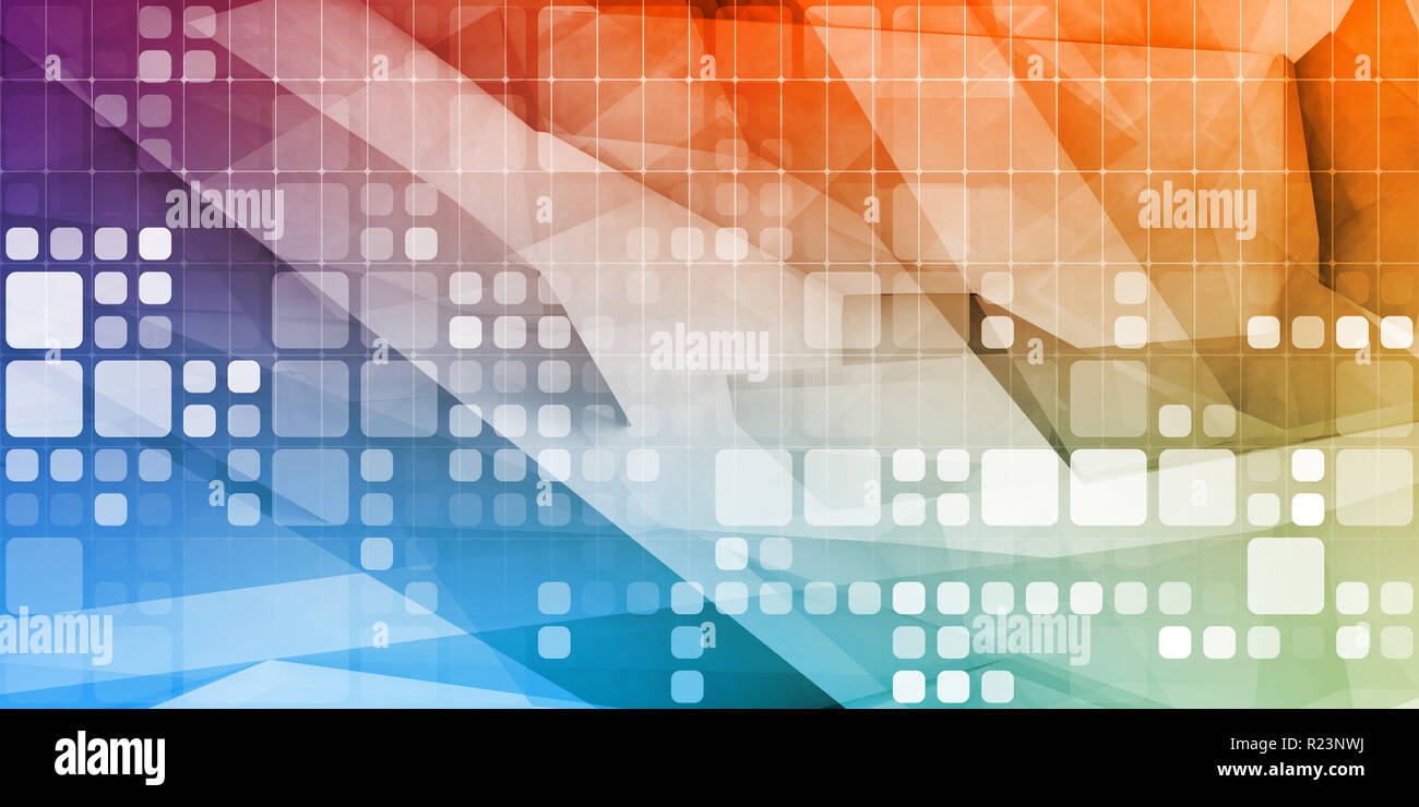 Management Solution Abstract as a Business Concept Art Stock Photo - Alamy