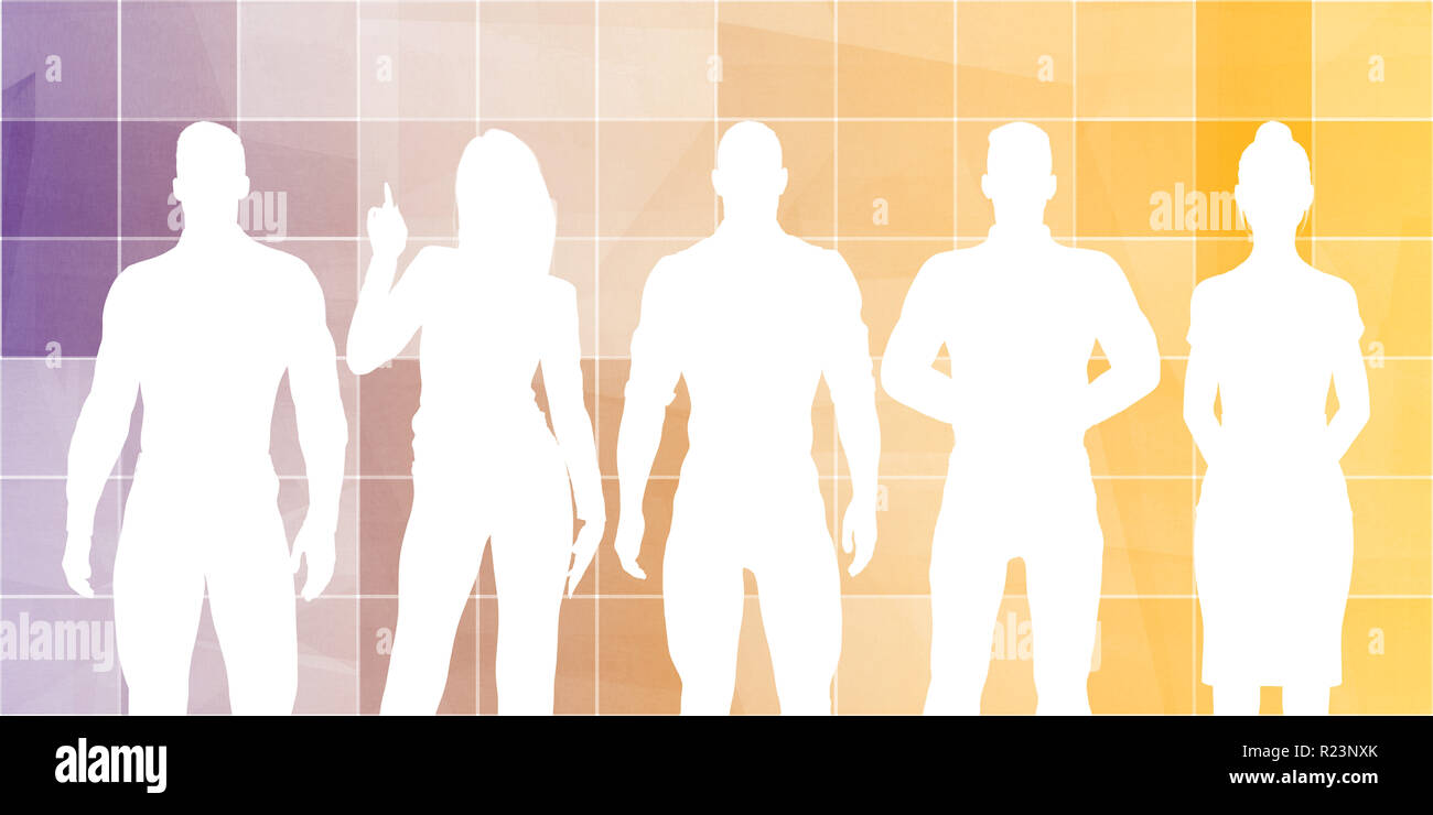 Business People Group Standing Together in Unity Stock Photo - Alamy