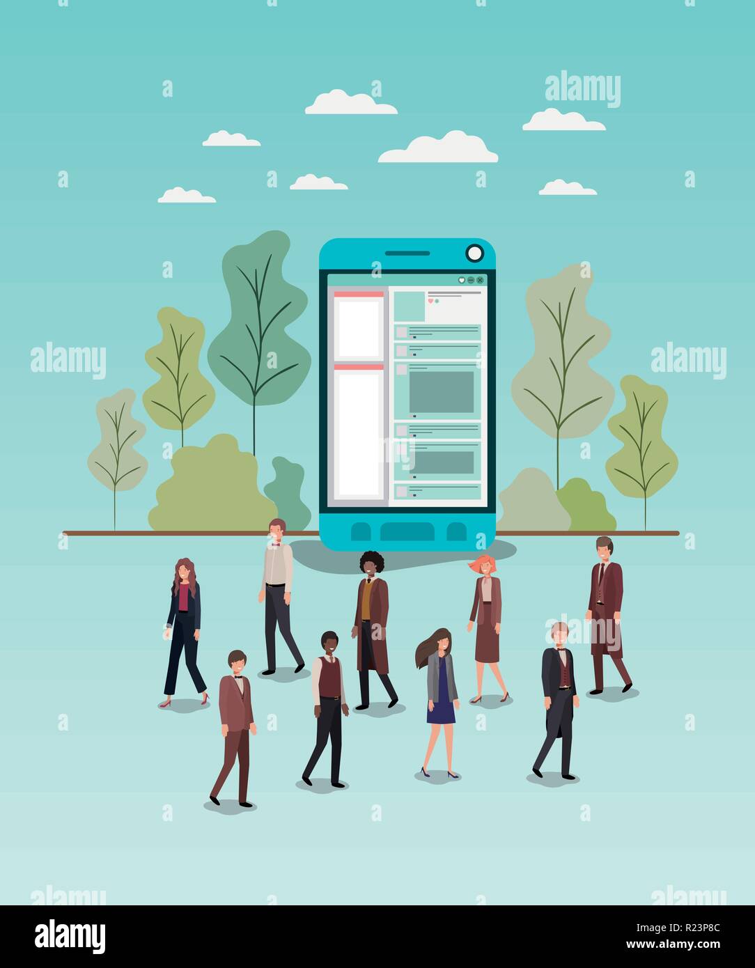 Persons working in design Stock Vector Images - Alamy