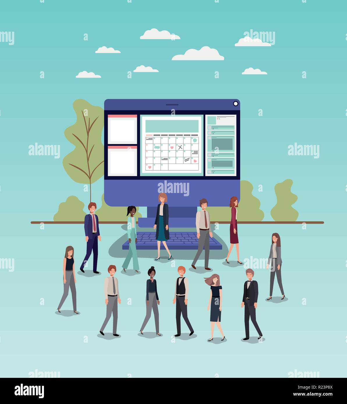 Crystal park park Stock Vector Images - Alamy