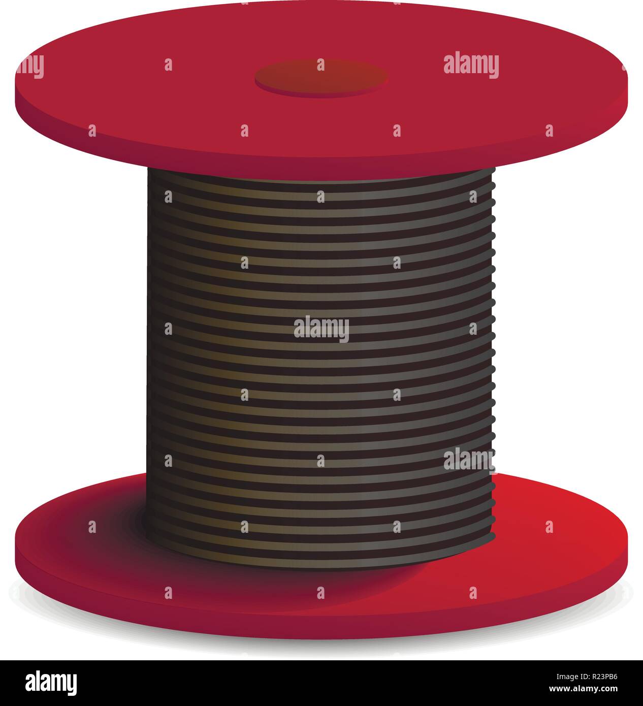 Red cable coil icon, realistic style Stock Vector Image & Art - Alamy