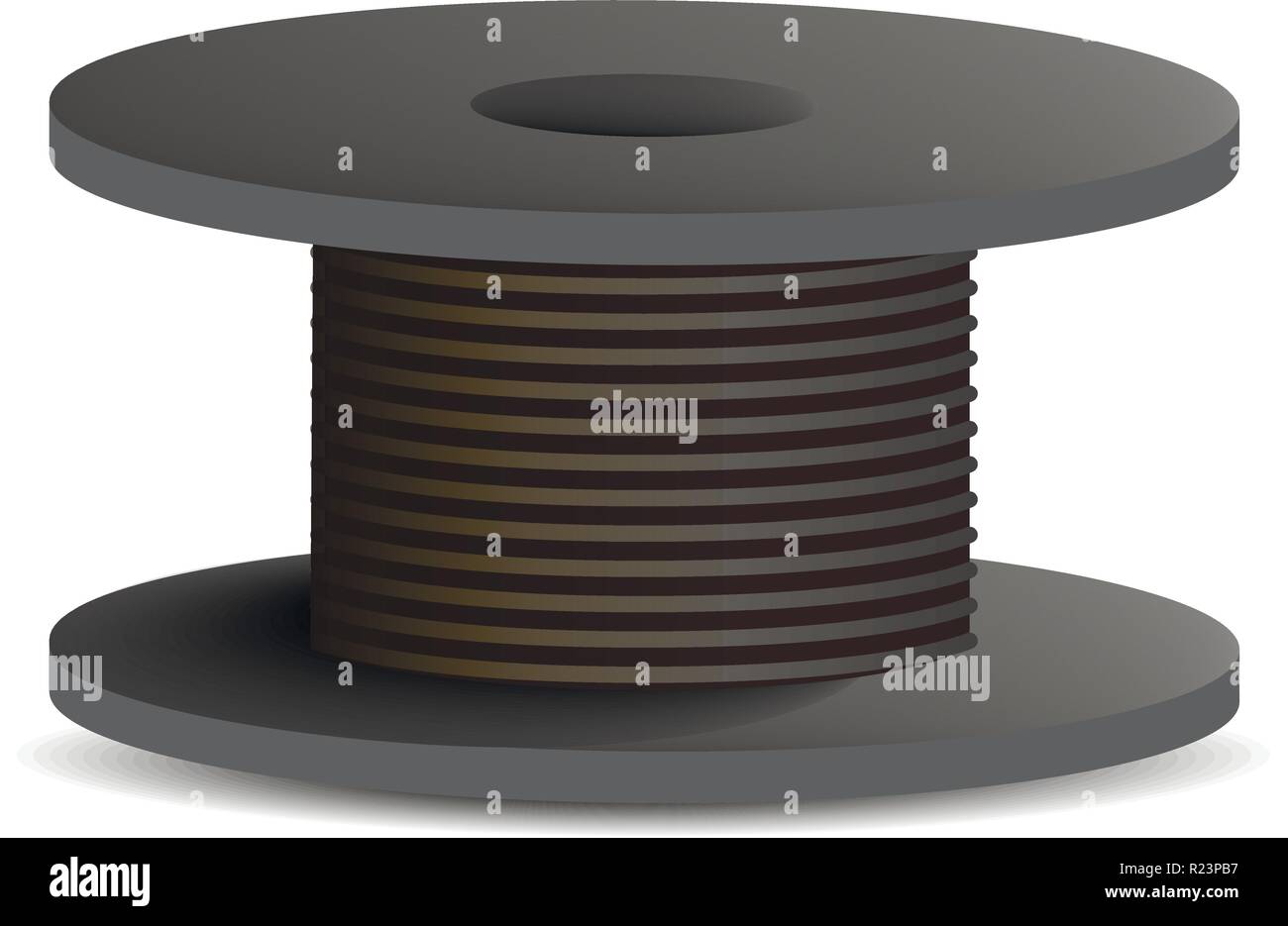 Black cable coil icon, realistic style Stock Vector Image & Art - Alamy