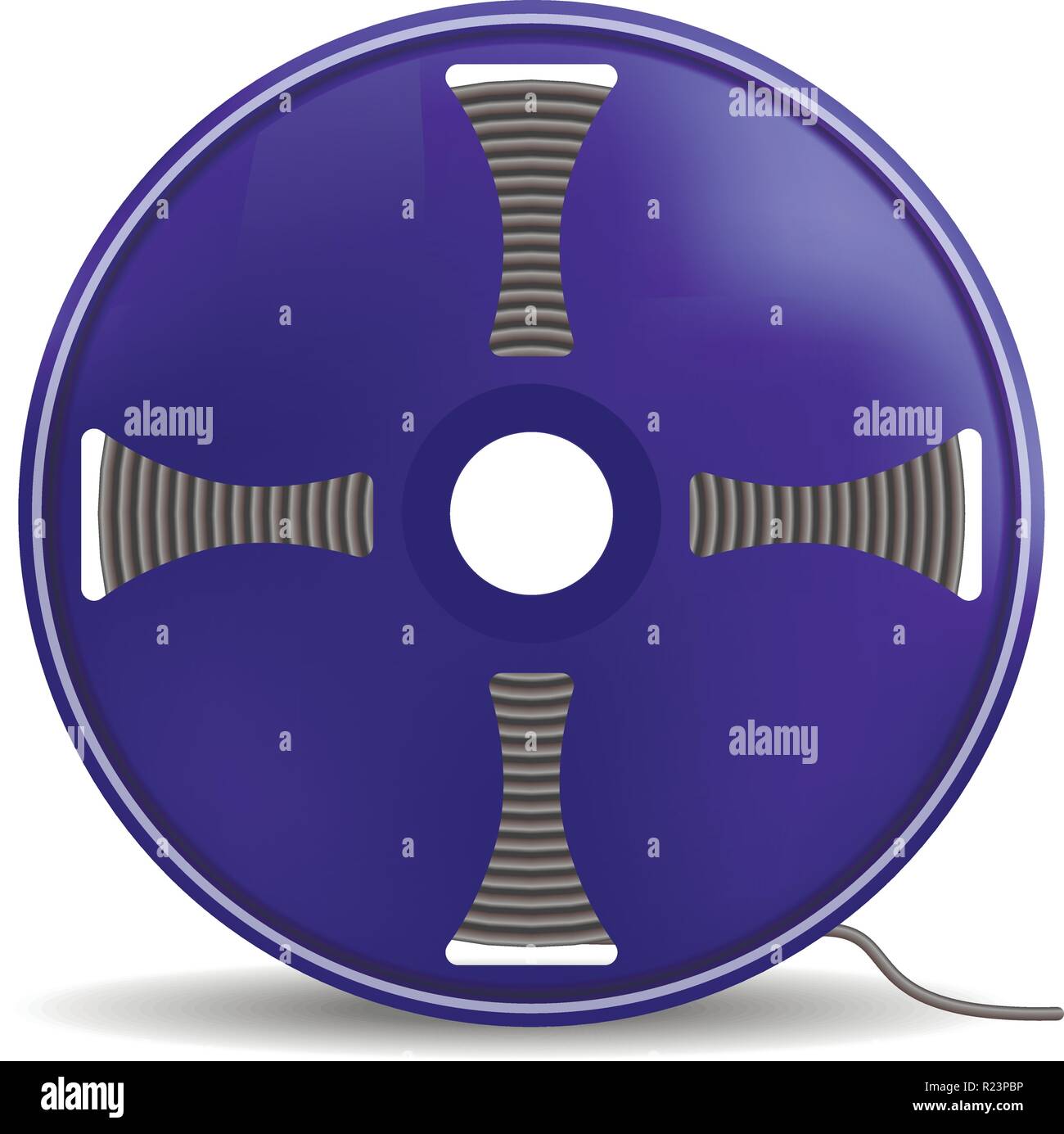 Blue wire coil icon, realistic style Stock Vector Image & Art - Alamy