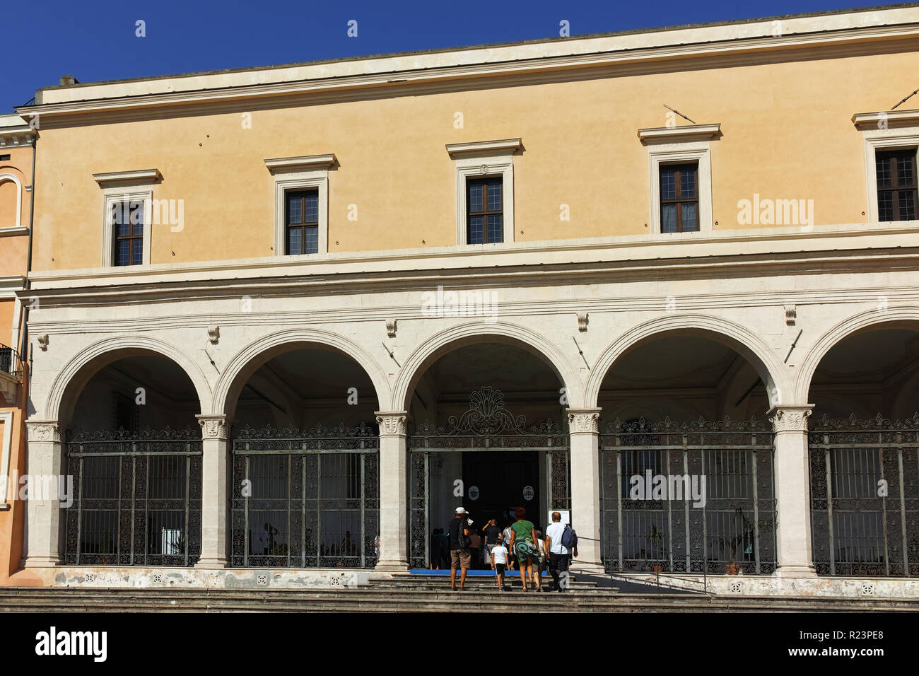 ROME, ITALY - JUNE 23, 2017: Outside view of church of Saint Peter in ...