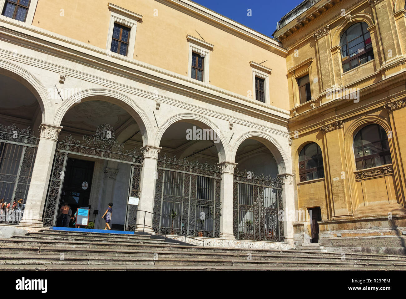 ROME, ITALY - JUNE 23, 2017: Outside view of church of Saint Peter in ...