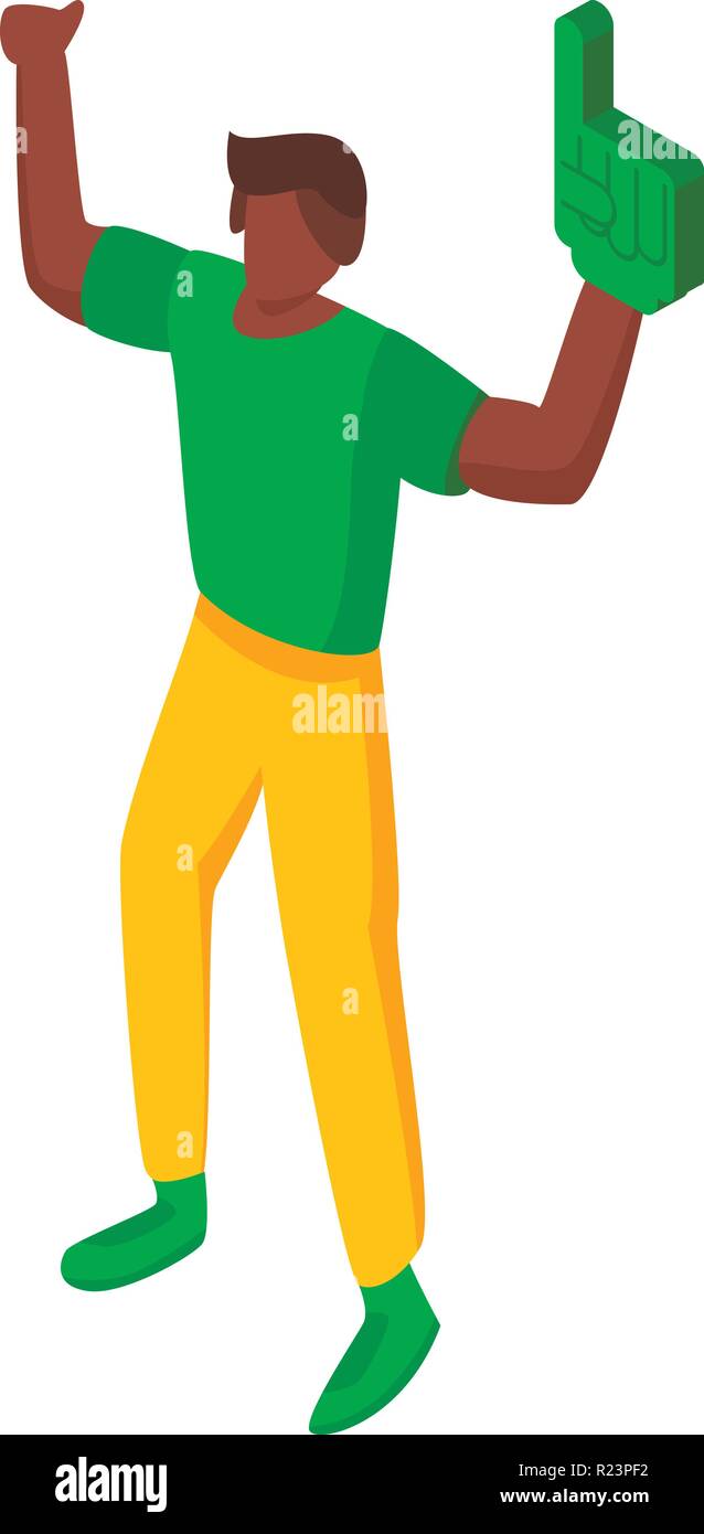 Male supporter soccer team Stock Vector Images - Alamy