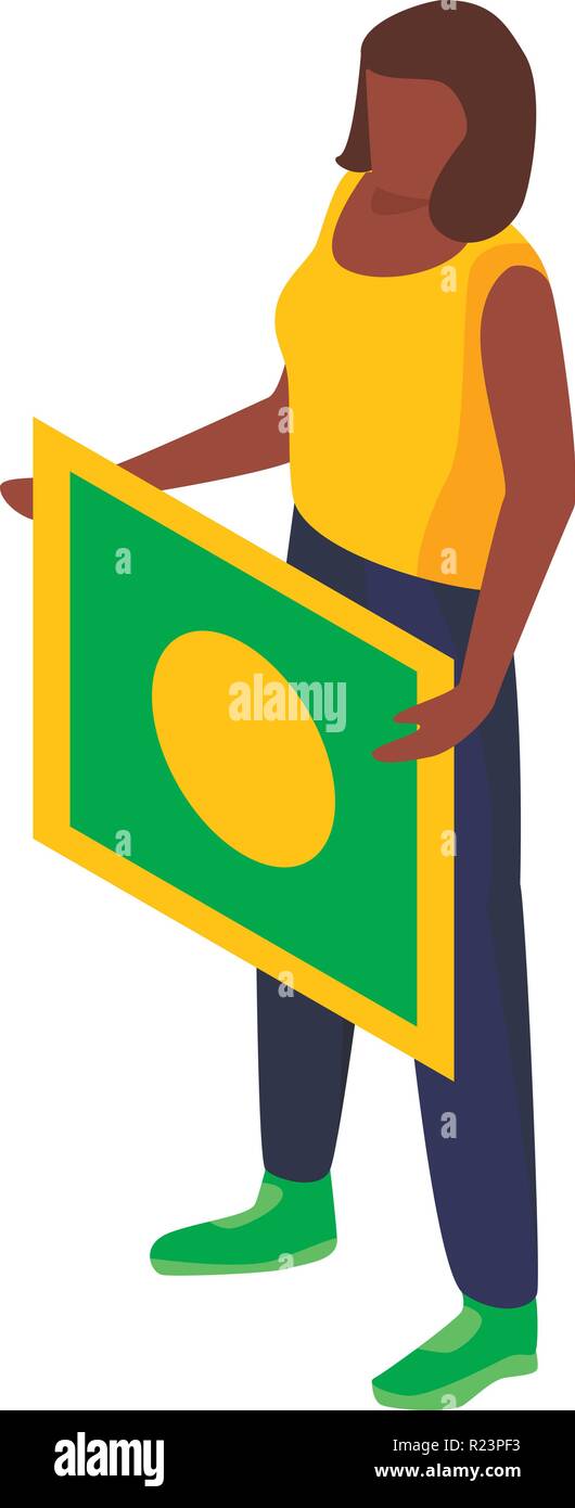 Brazil football fans celebrating Stock Vector Images - Alamy