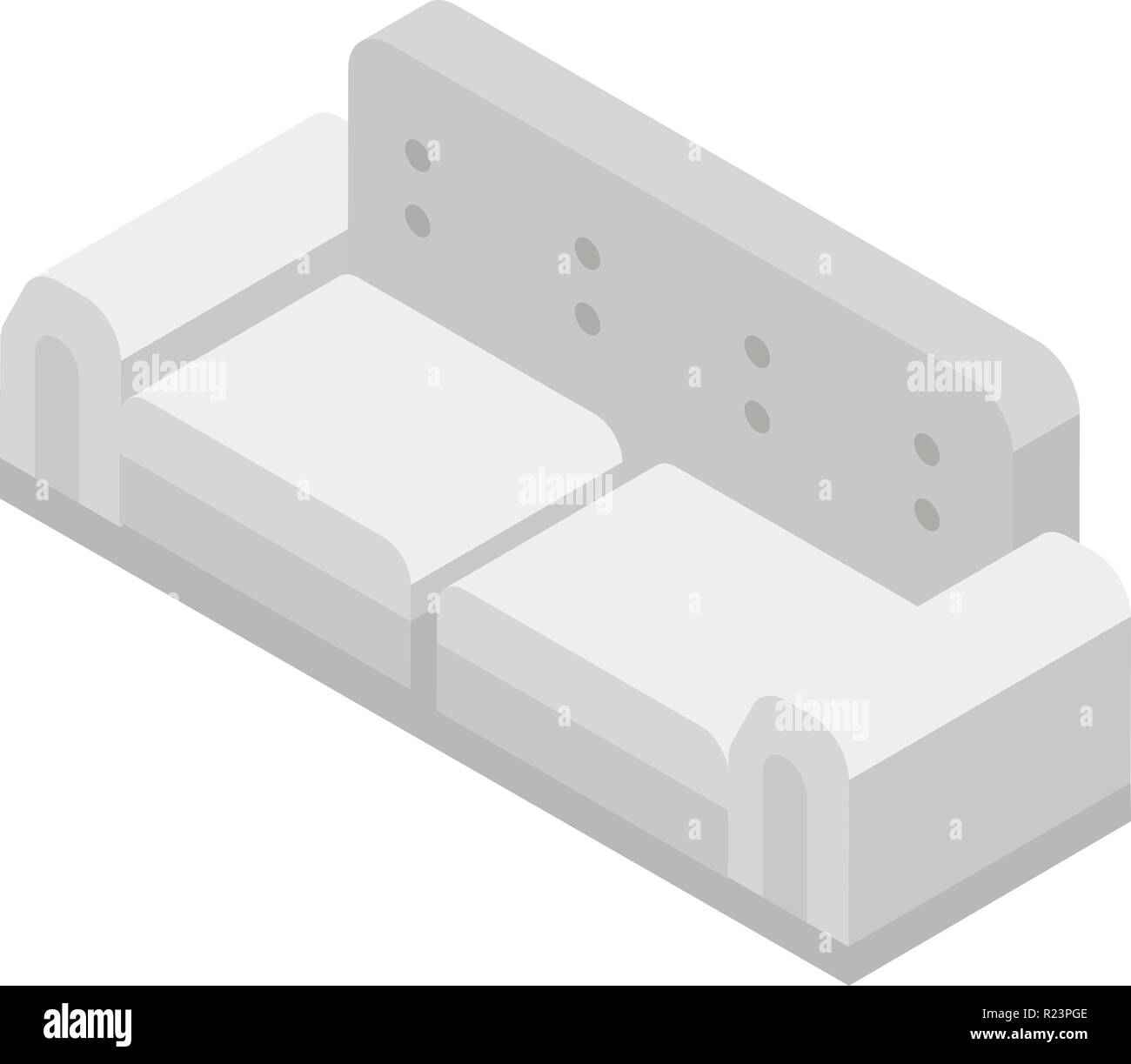 White sofa icon, isometric style Stock Vector Image & Art - Alamy