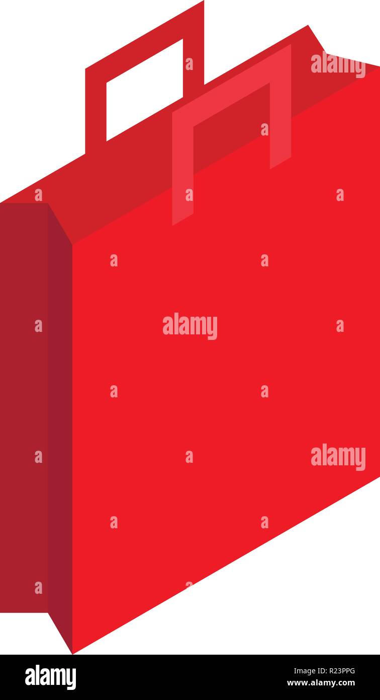 Plain paper bag white Stock Vector Images - Alamy