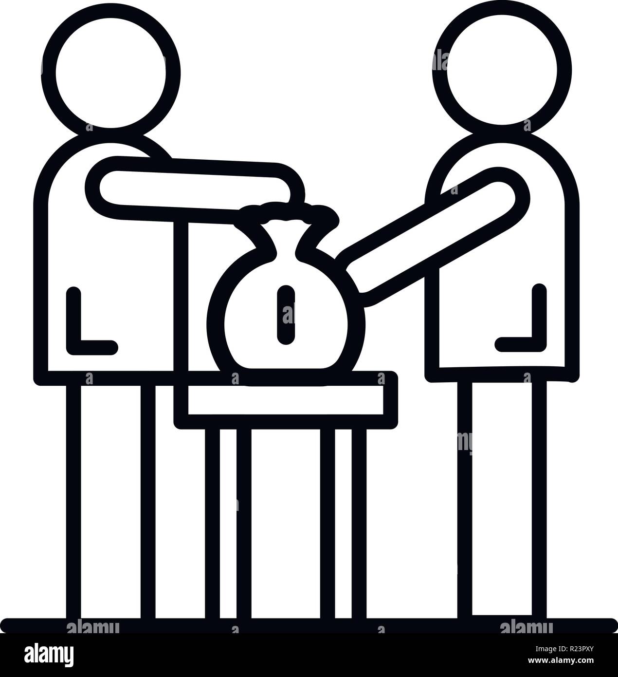 Business ethics thin line Stock Vector Images - Alamy