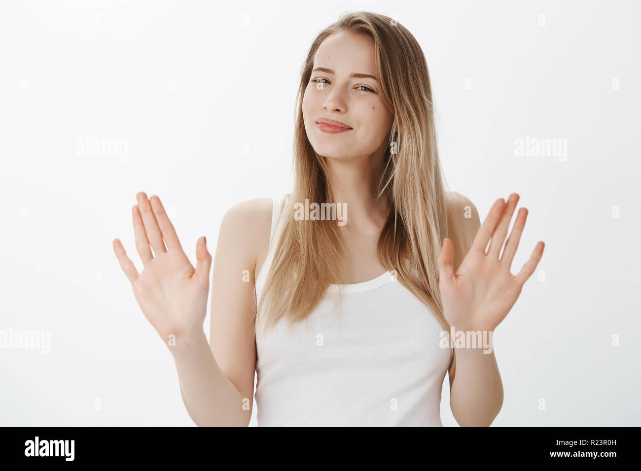 Polite smile hi-res stock photography and images - Alamy