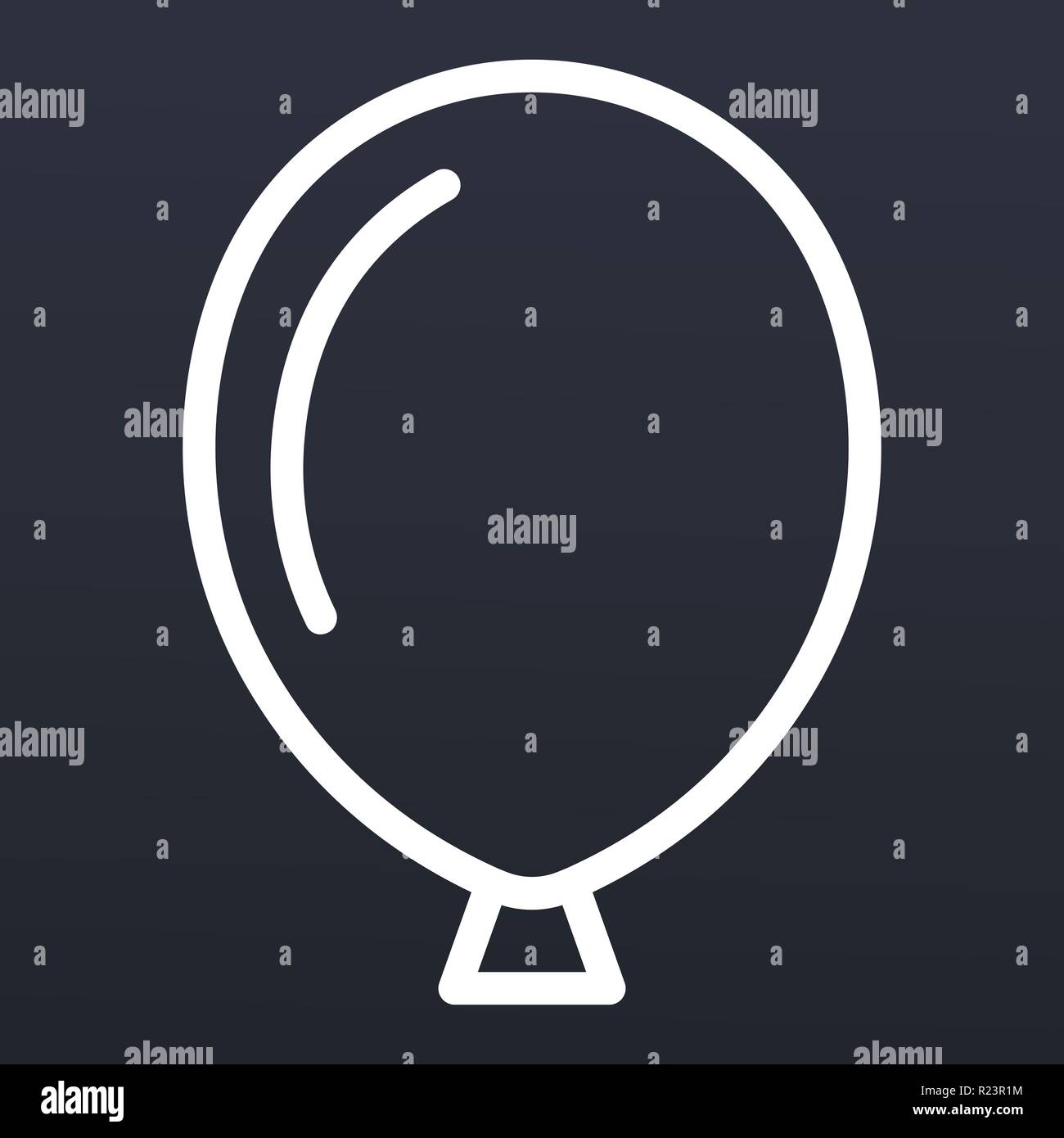 Holiday balloon icon, outline style Stock Vector Image & Art - Alamy