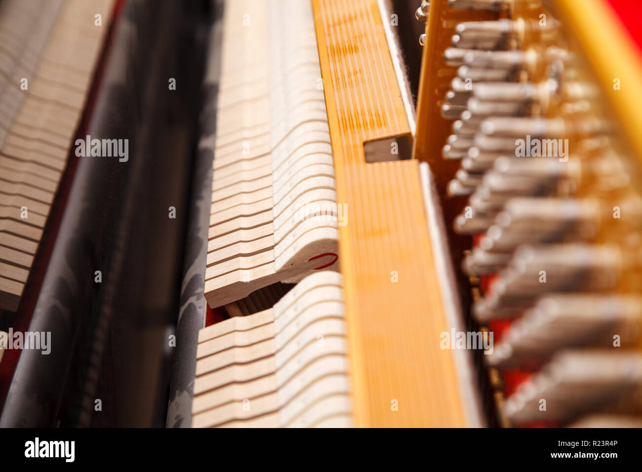 Piano interior mechanism hi-res stock photography and images - Alamy