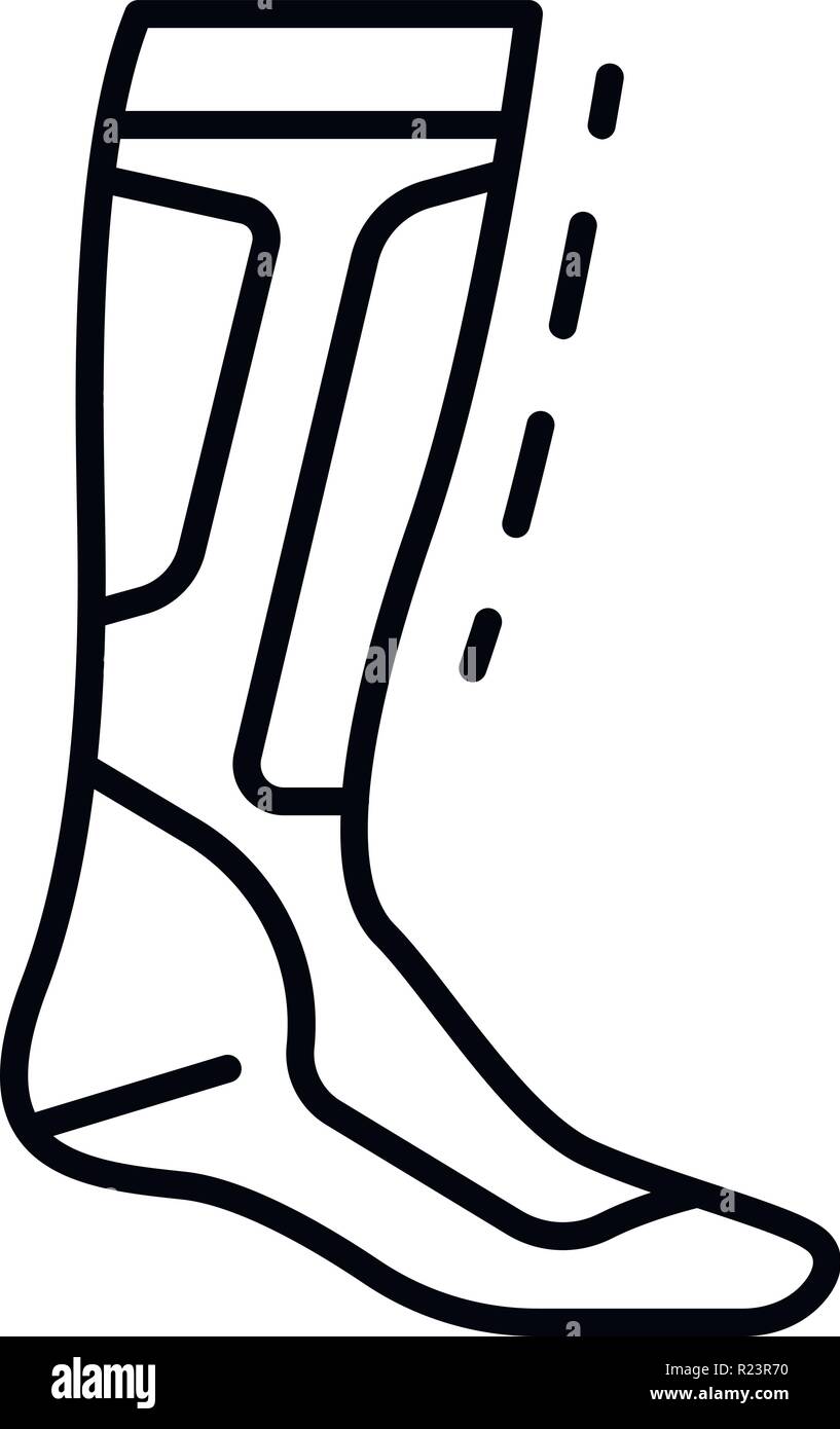 Hockey sock icon, outline style Stock Vector Image & Art - Alamy