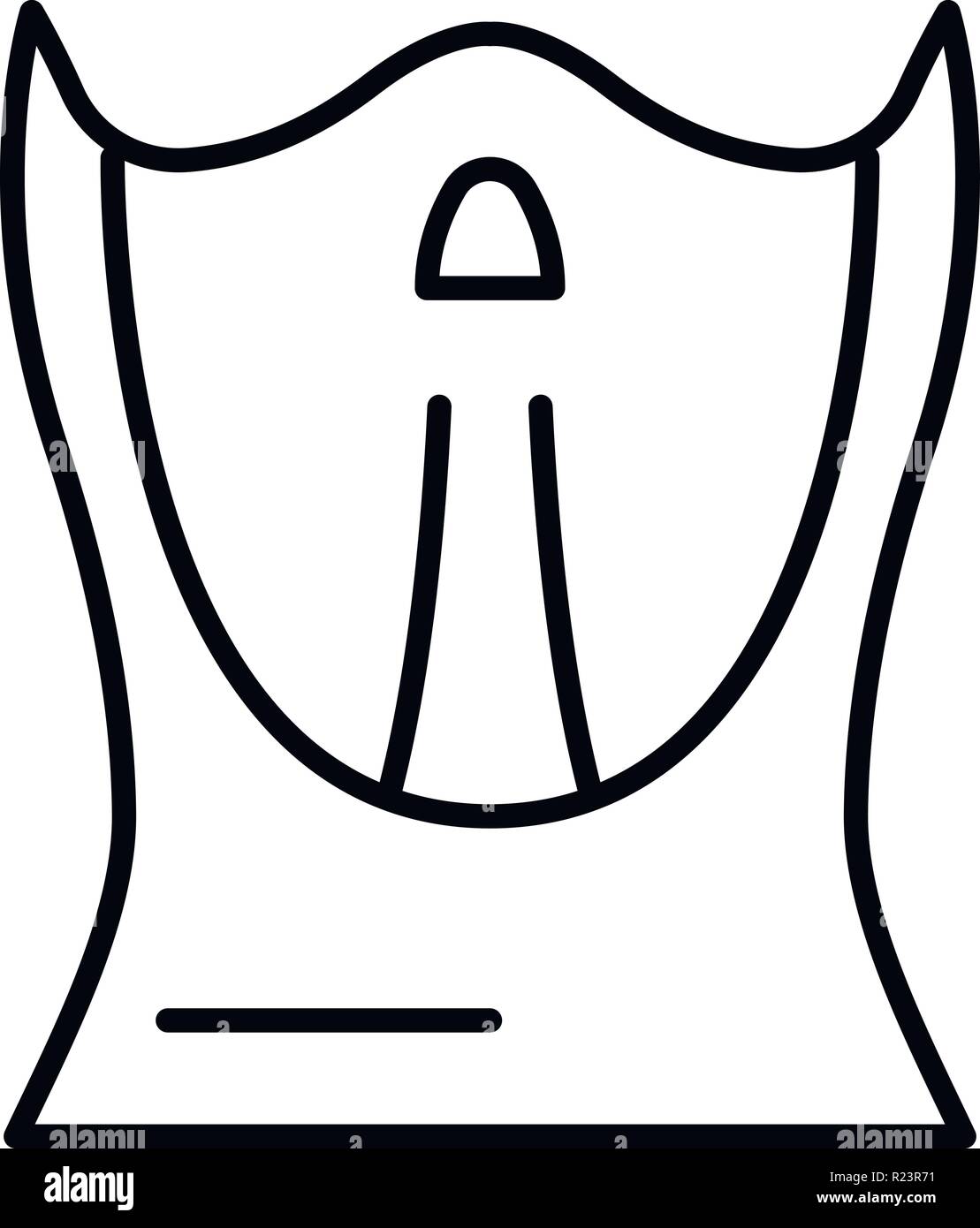 Hockey balaclava icon, outline style Stock Vector Image & Art - Alamy