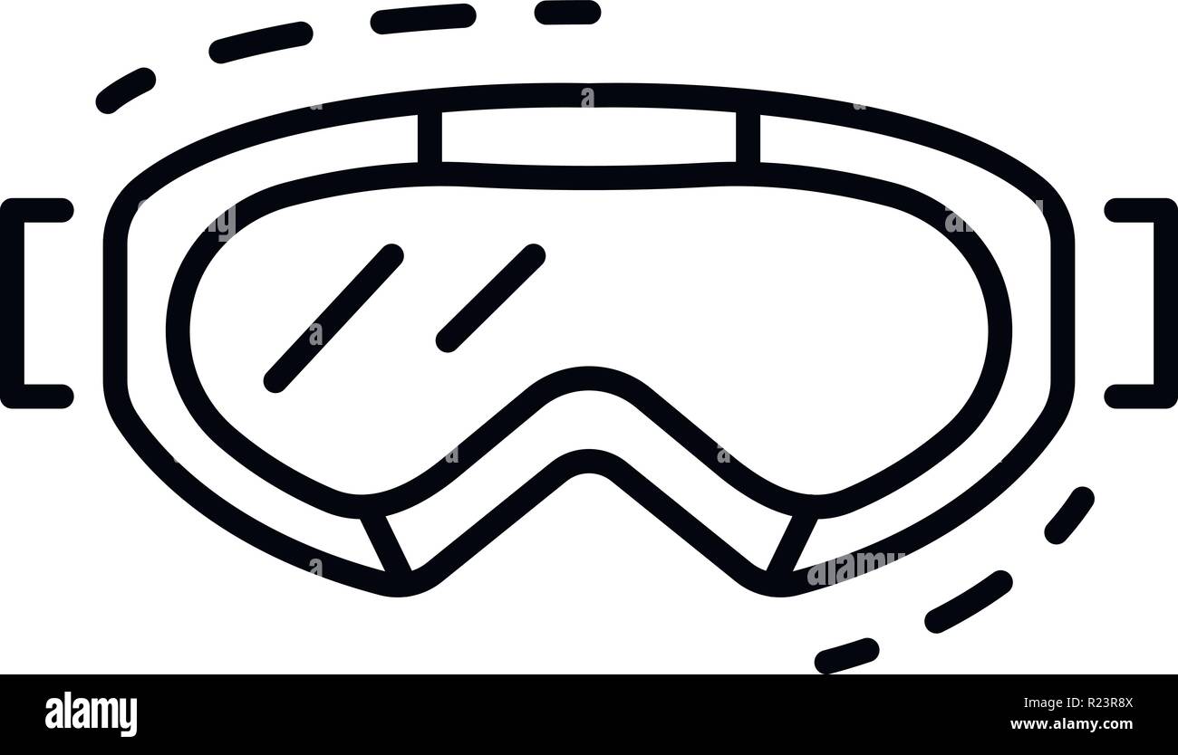 Ski glasses icon outline Stock Vector Images - Alamy