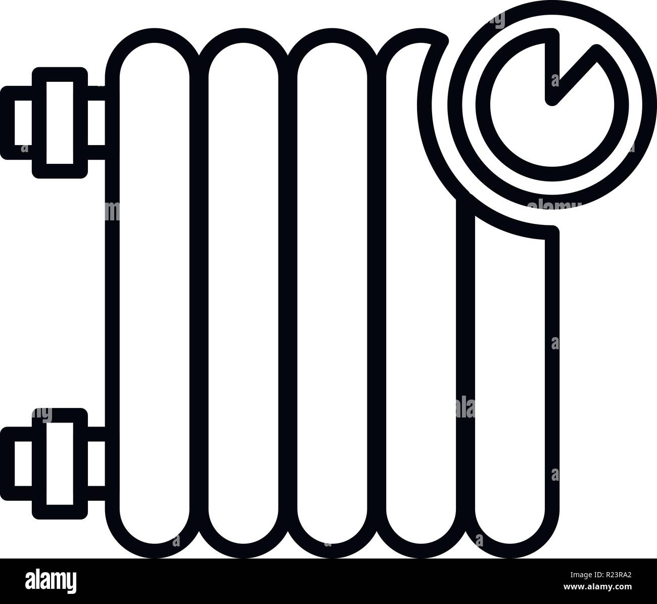 Home radiator icon, outline style Stock Vector Image & Art - Alamy