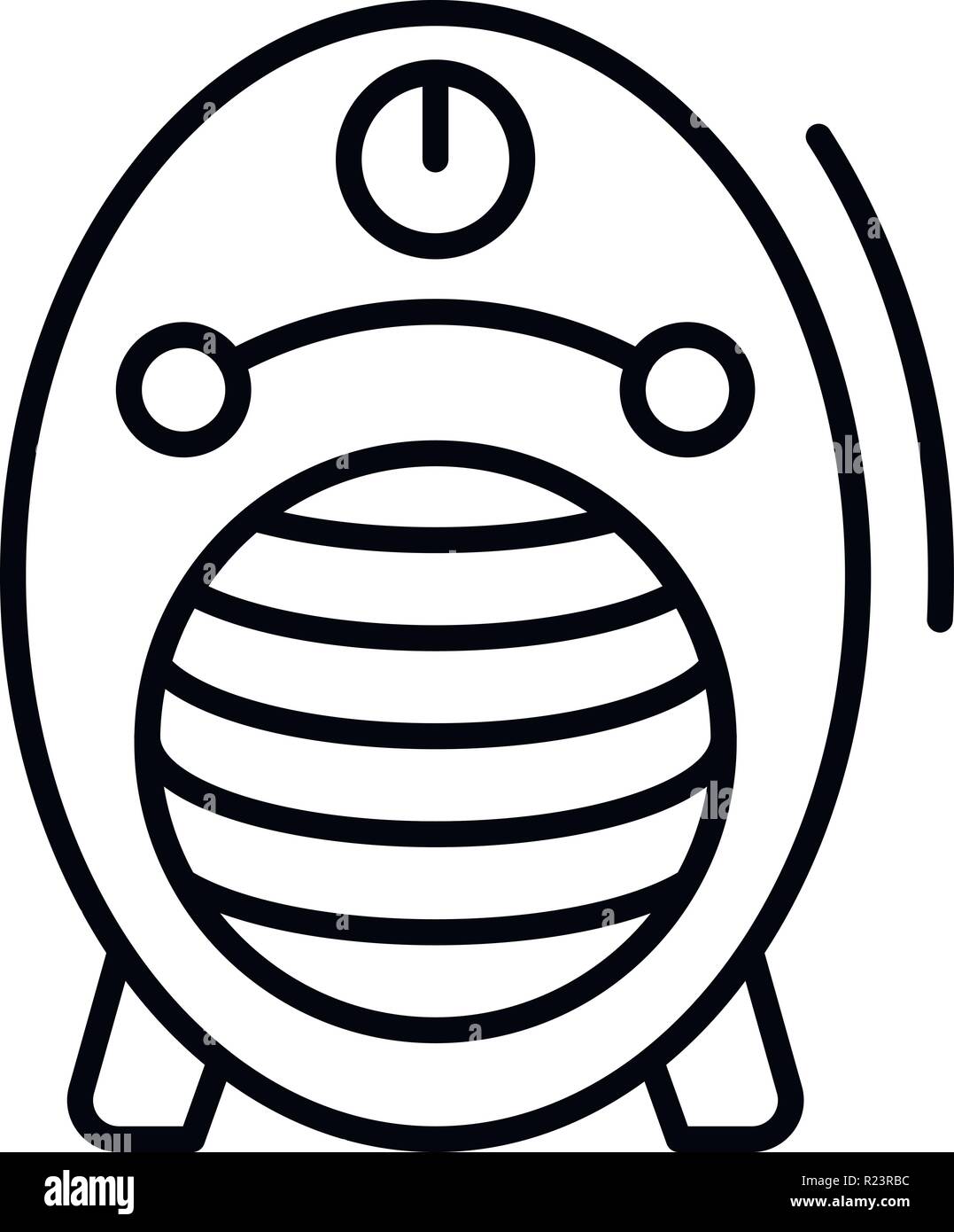 Electric heater icon, outline style Stock Vector Image & Art - Alamy