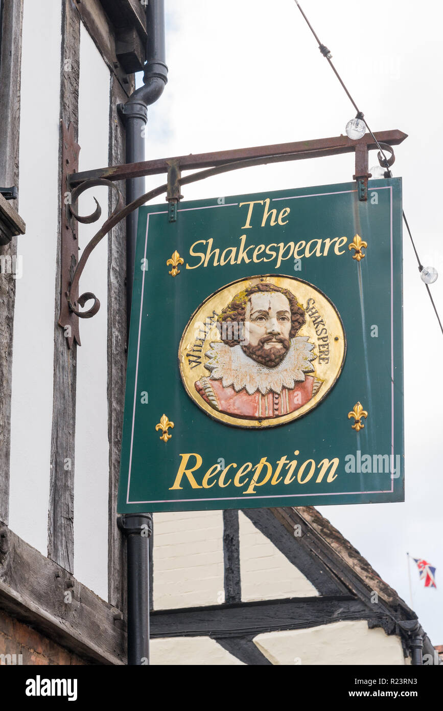 Shakespeare hotel sign hi-res stock photography and images - Alamy