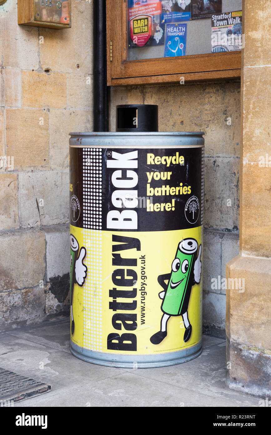 Battery recycling bin hi-res stock photography and images - Alamy