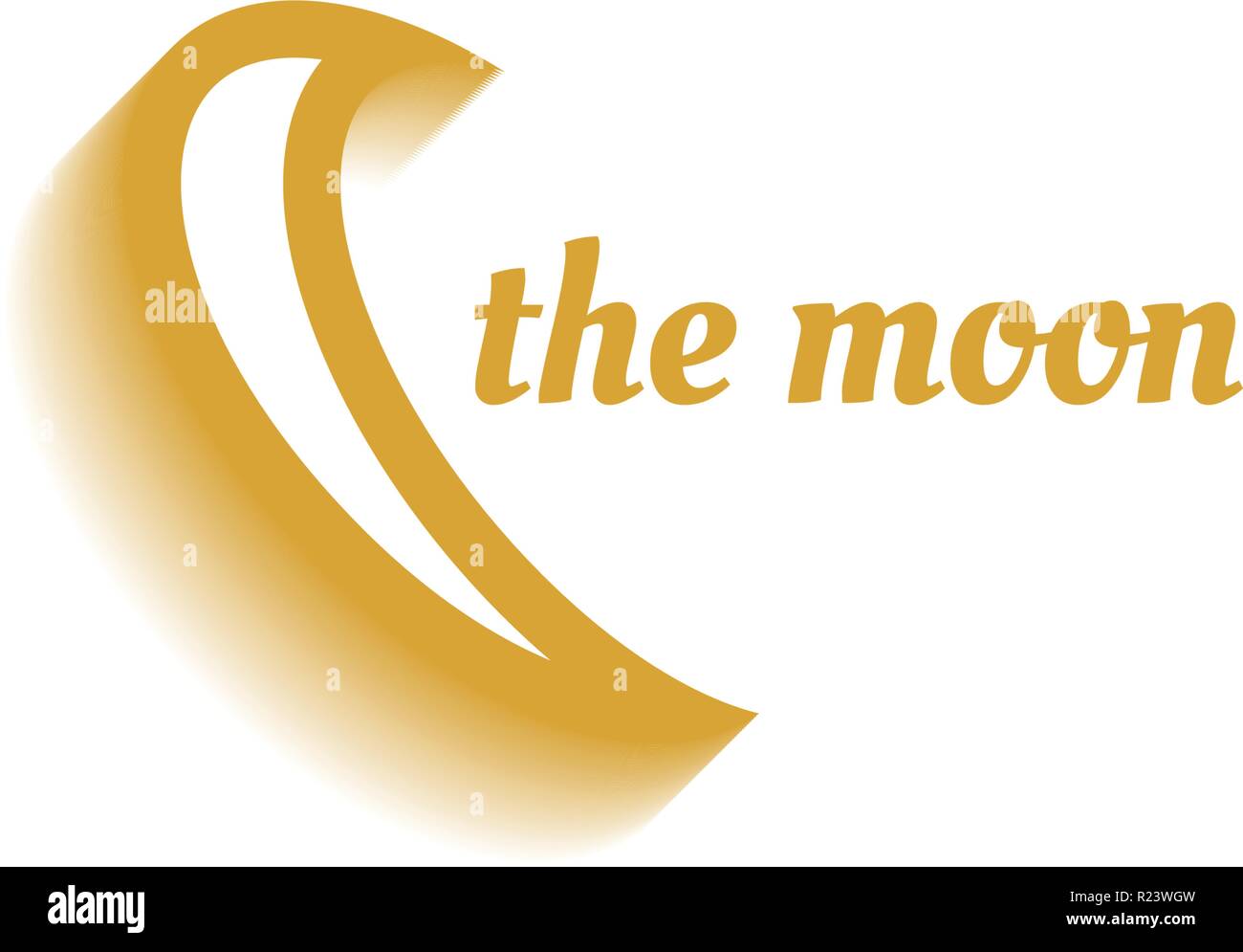 Surface moon 3d illustration Stock Vector Images - Alamy