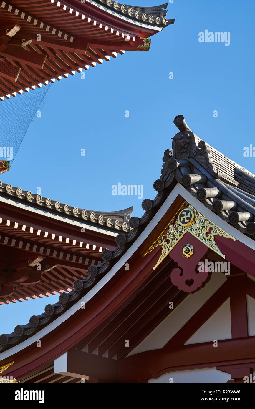 Sensoji Temple Pagoda (Asakusa Kannon Temple), the oldest temple in ...