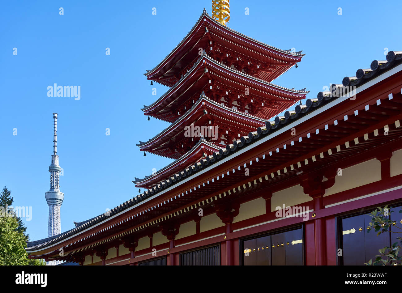 Sensoji Temple Pagoda (Asakusa Kannon Temple), the oldest temple in ...