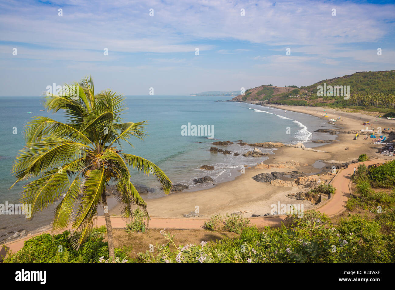 India goa vagator beach hi-res stock photography and images - Alamy