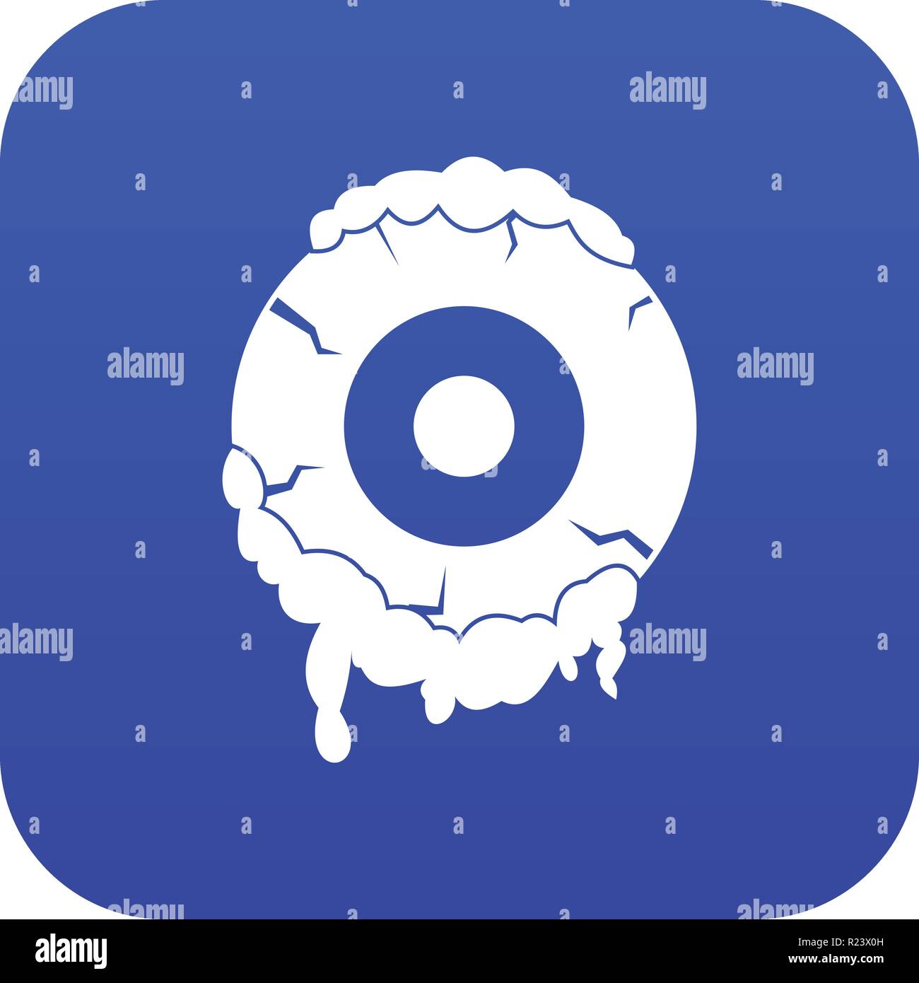 Scary eyeball icon digital blue Stock Vector Image & Art - Alamy