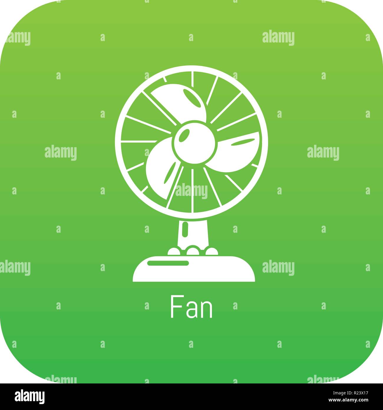 Fan icon green vector Stock Vector Image & Art - Alamy