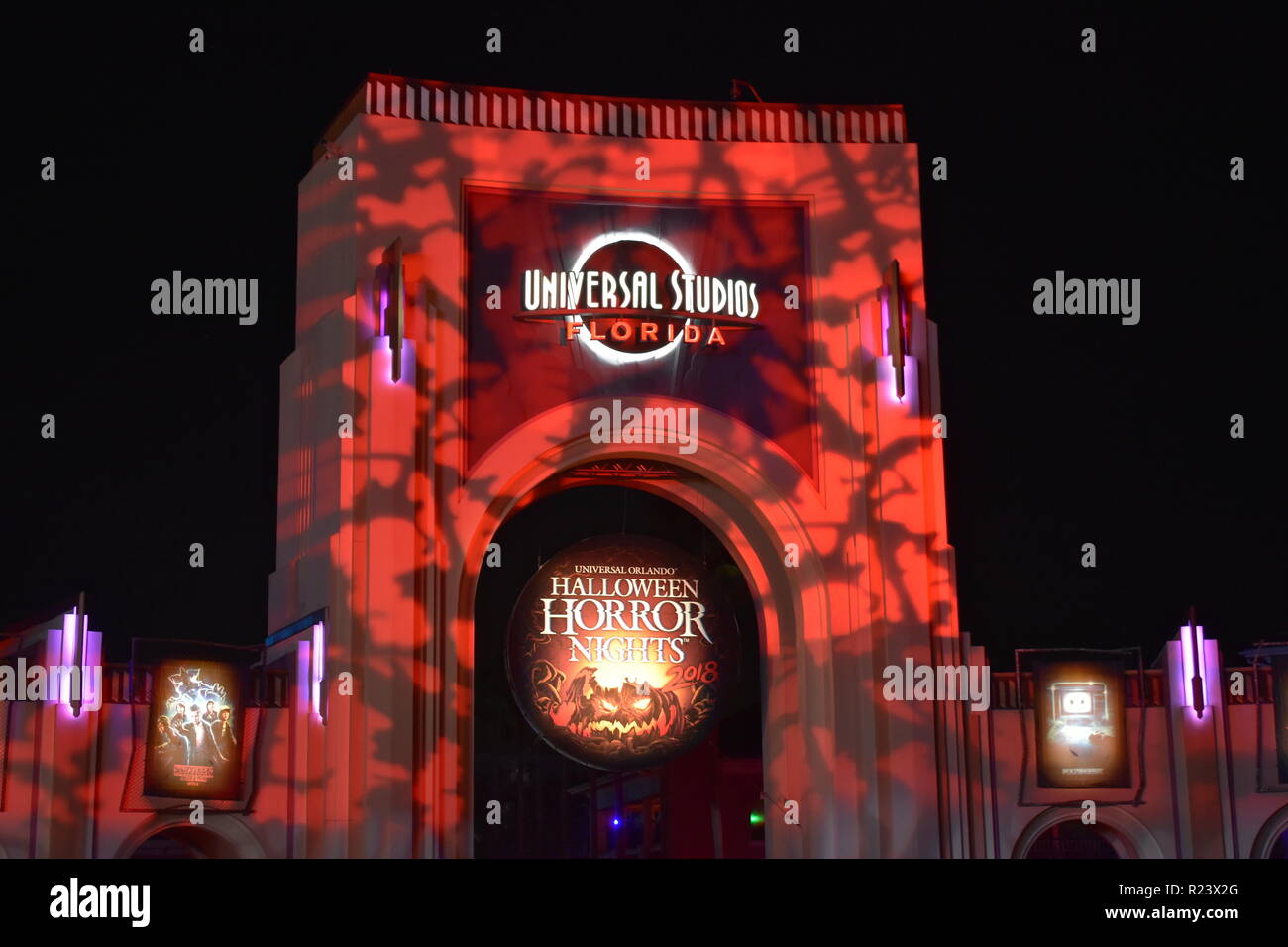 Orlando, Florida. October 17, 2018. Universal Studios Horror Nights in ...