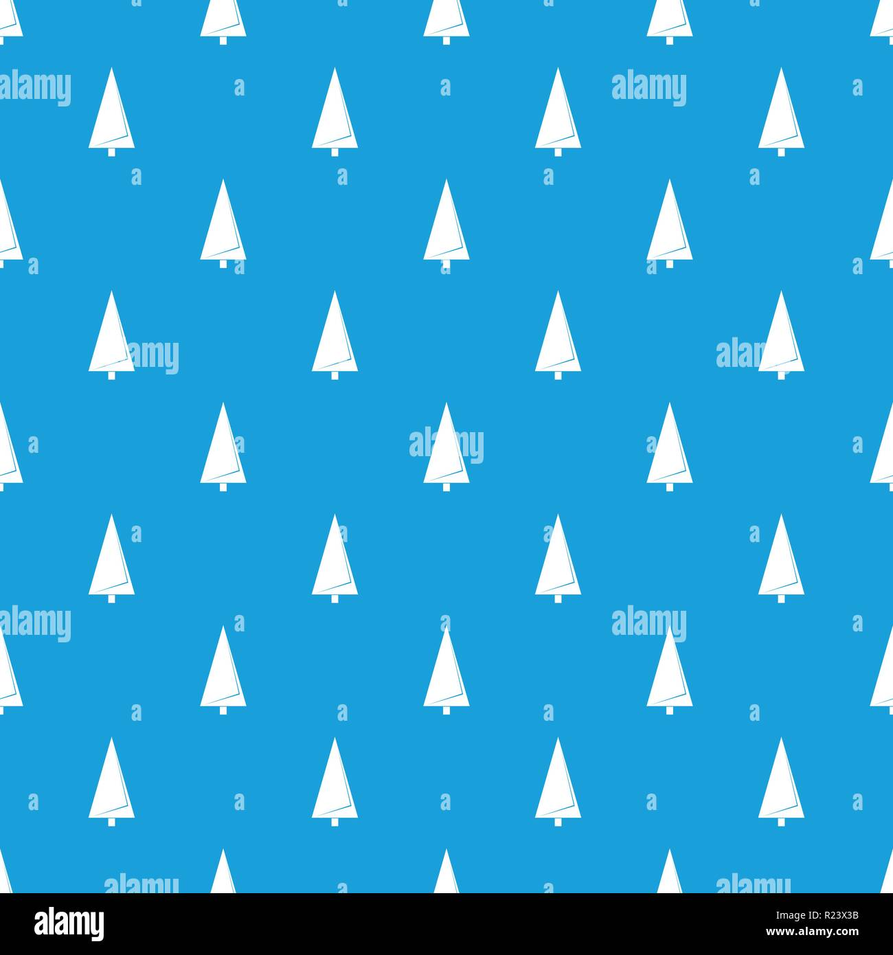 Origami fir tree pattern vector seamless blue Stock Vector Image & Art ...