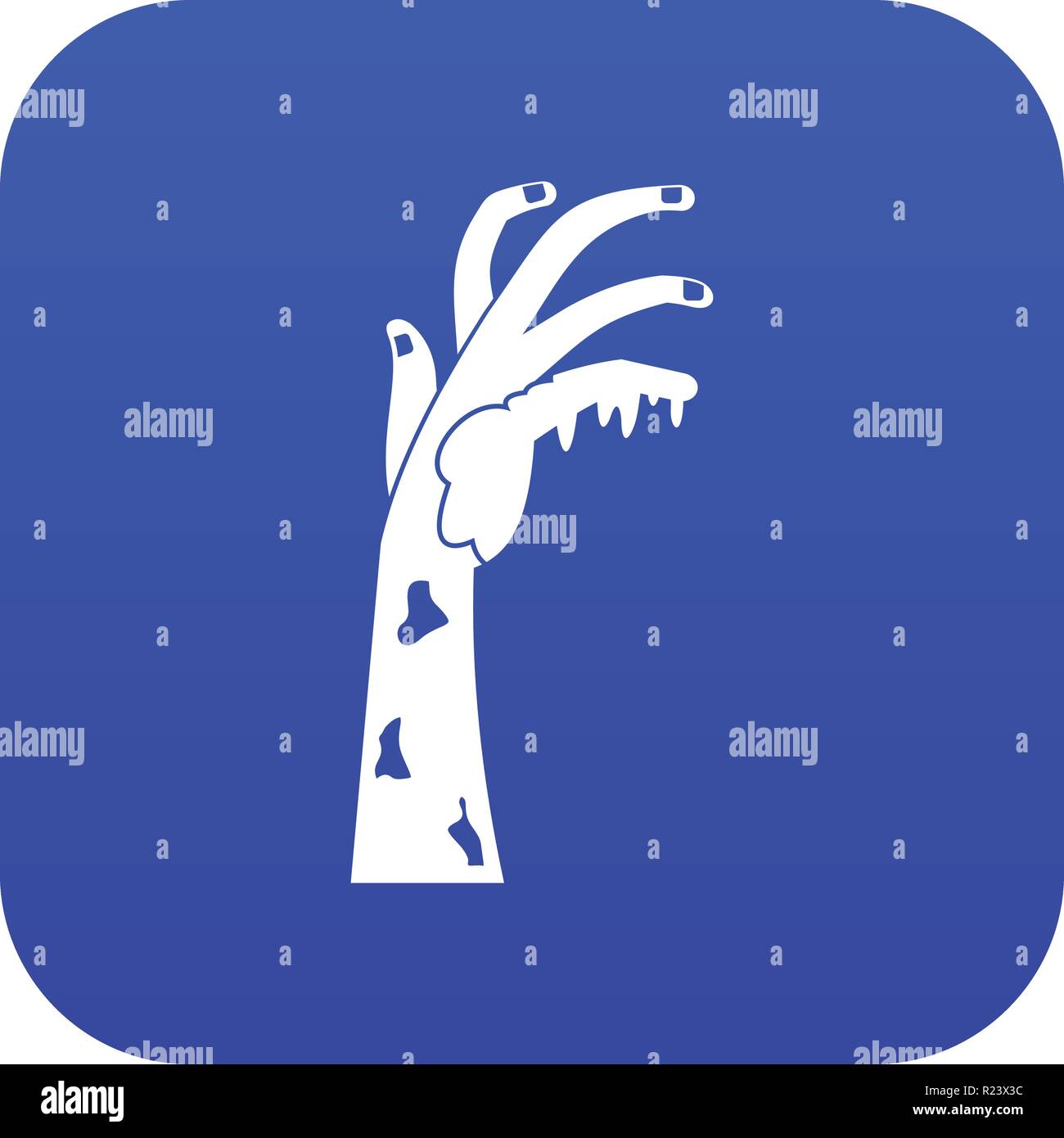 Zombie hand icon digital blue Stock Vector Image & Art - Alamy