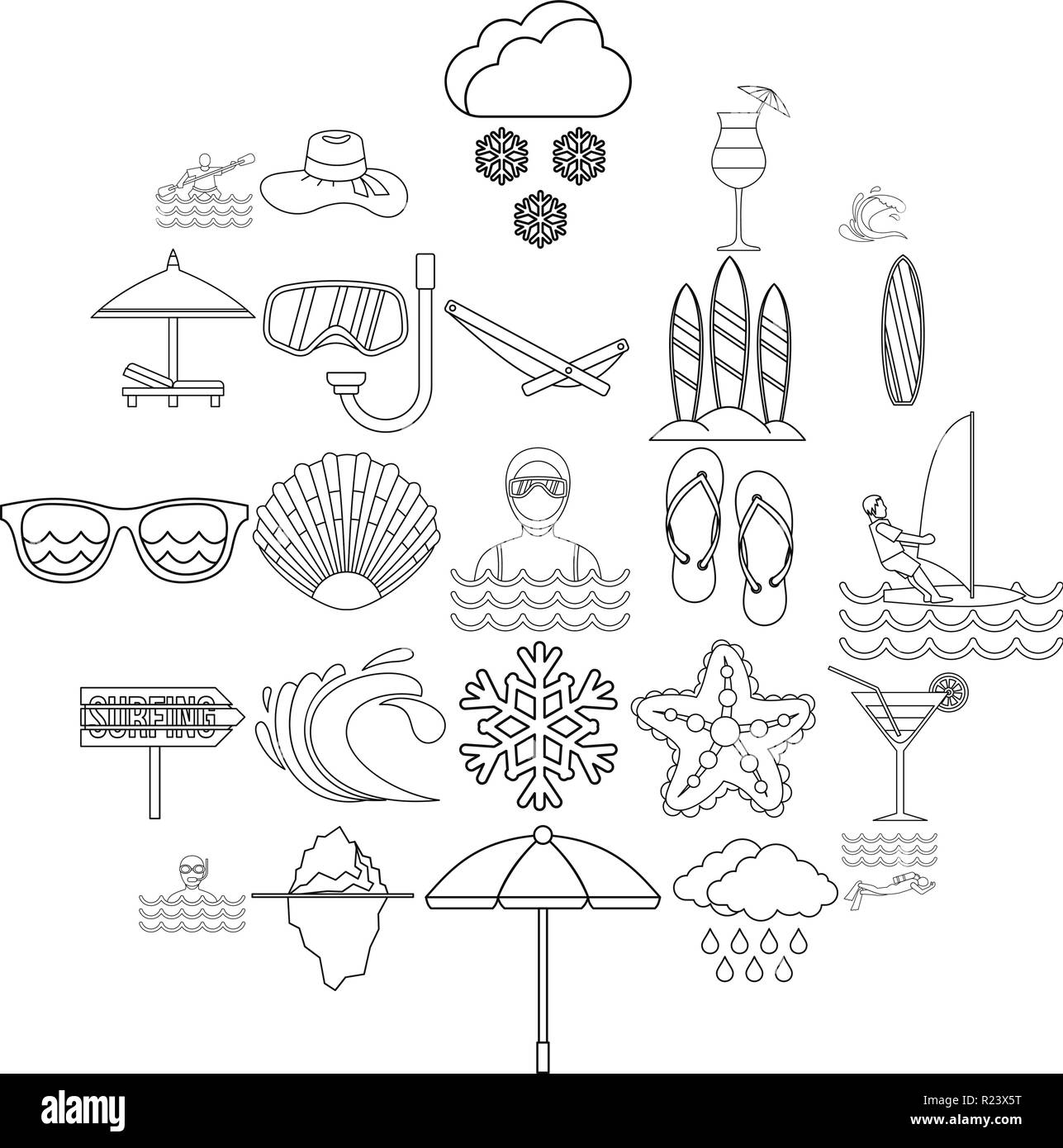 Hawaii coastal Stock Vector Images - Alamy