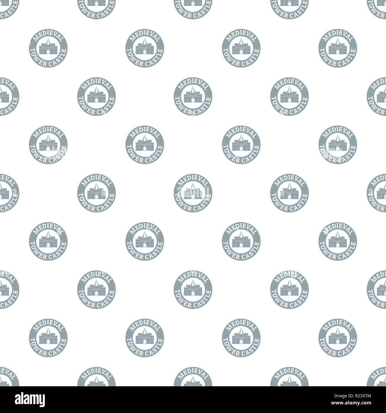 Tower castle pattern vector seamless Stock Vector Image & Art - Alamy