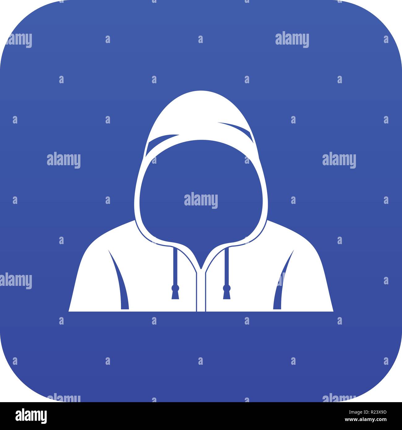 Hooded male head Stock Vector Images - Alamy