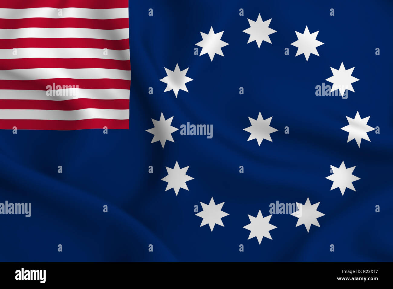 Easton Pennsylvania 3D waving flag illustration. Texture can be used as ...