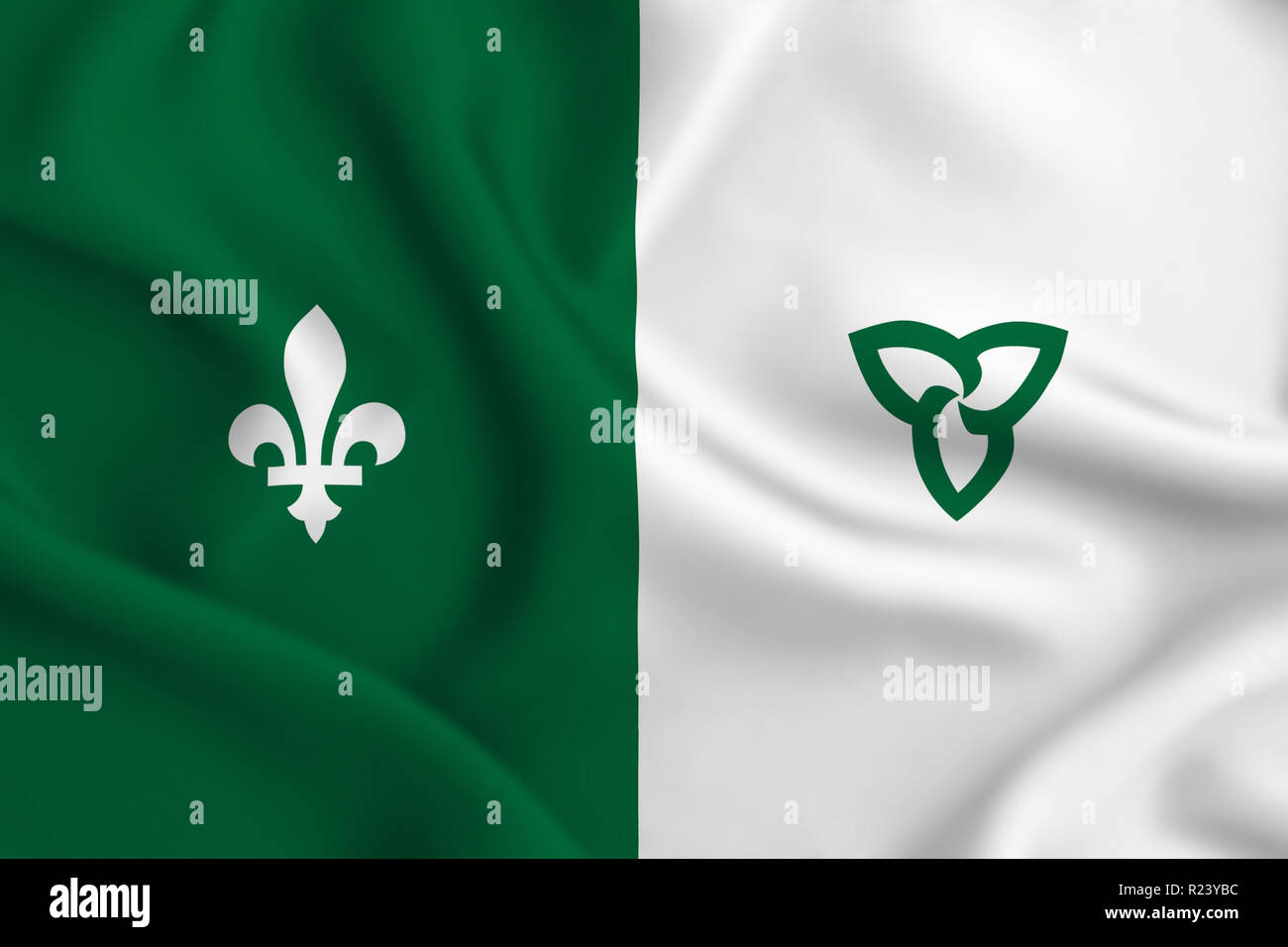 The franco ontarian flag hi-res stock photography and images - Alamy