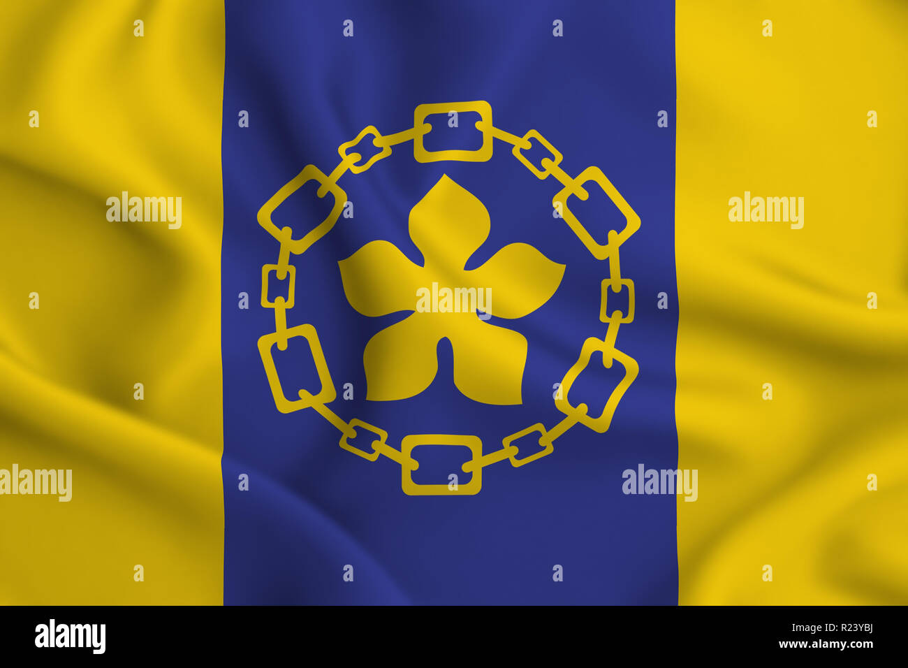 Hamilton 3D waving flag illustration. Texture can be used as background ...