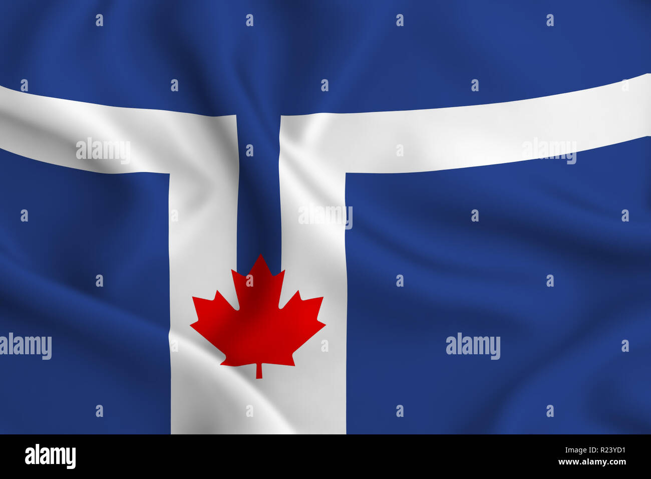 Toronto Flag 3D waving flag illustration. Texture can be used as ...