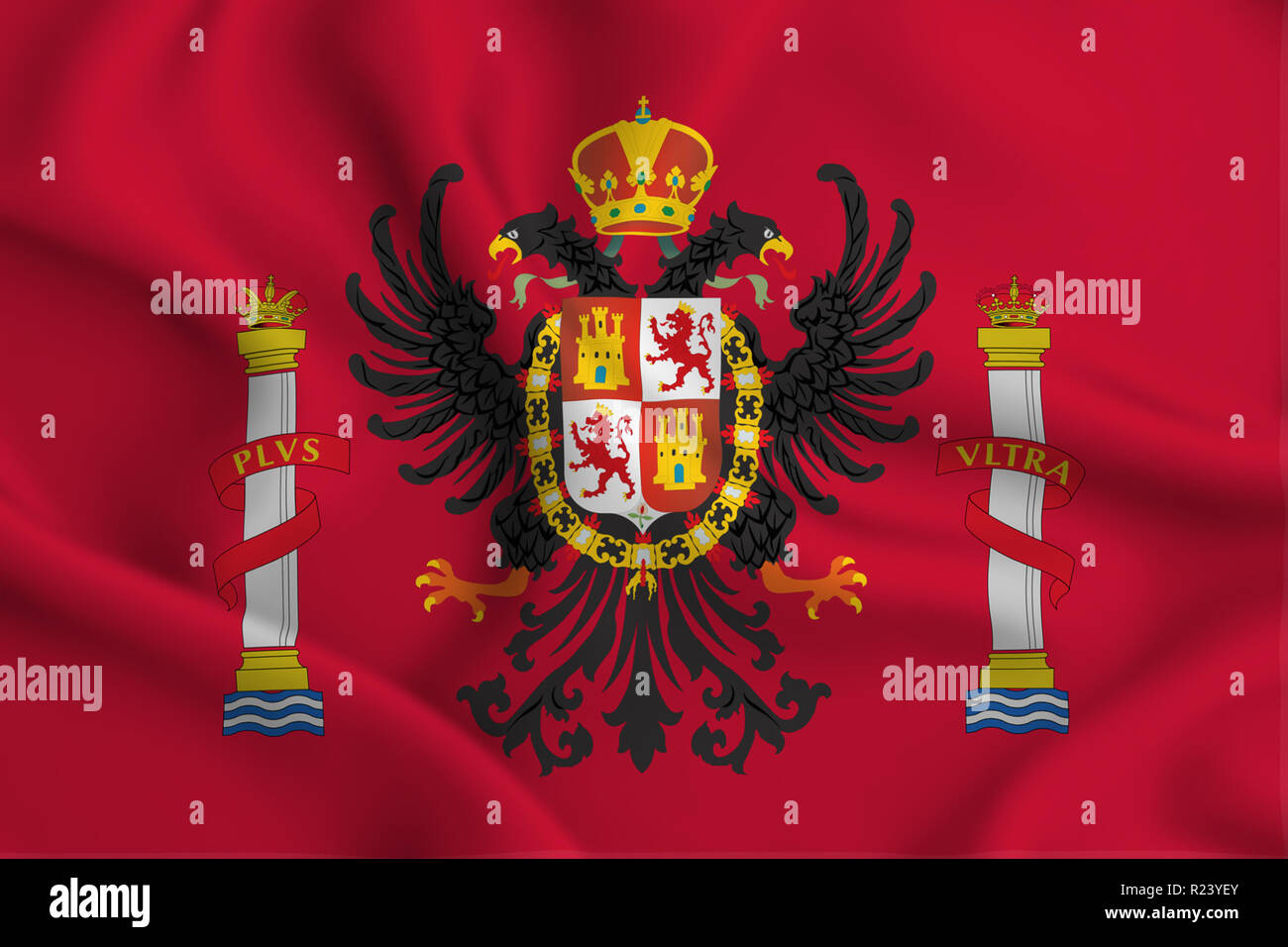 Toledo 3D waving flag illustration. Texture can be used as background ...