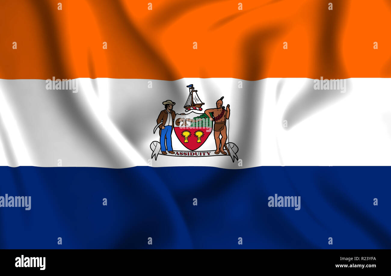 3d flag albany new york hi-res stock photography and images - Alamy
