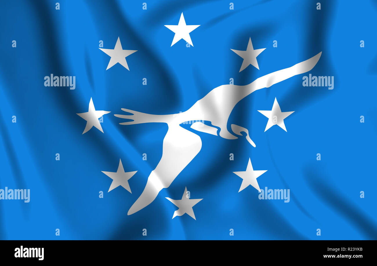 Corpus Christi Texas 3D waving flag illustration. Texture can be used ...