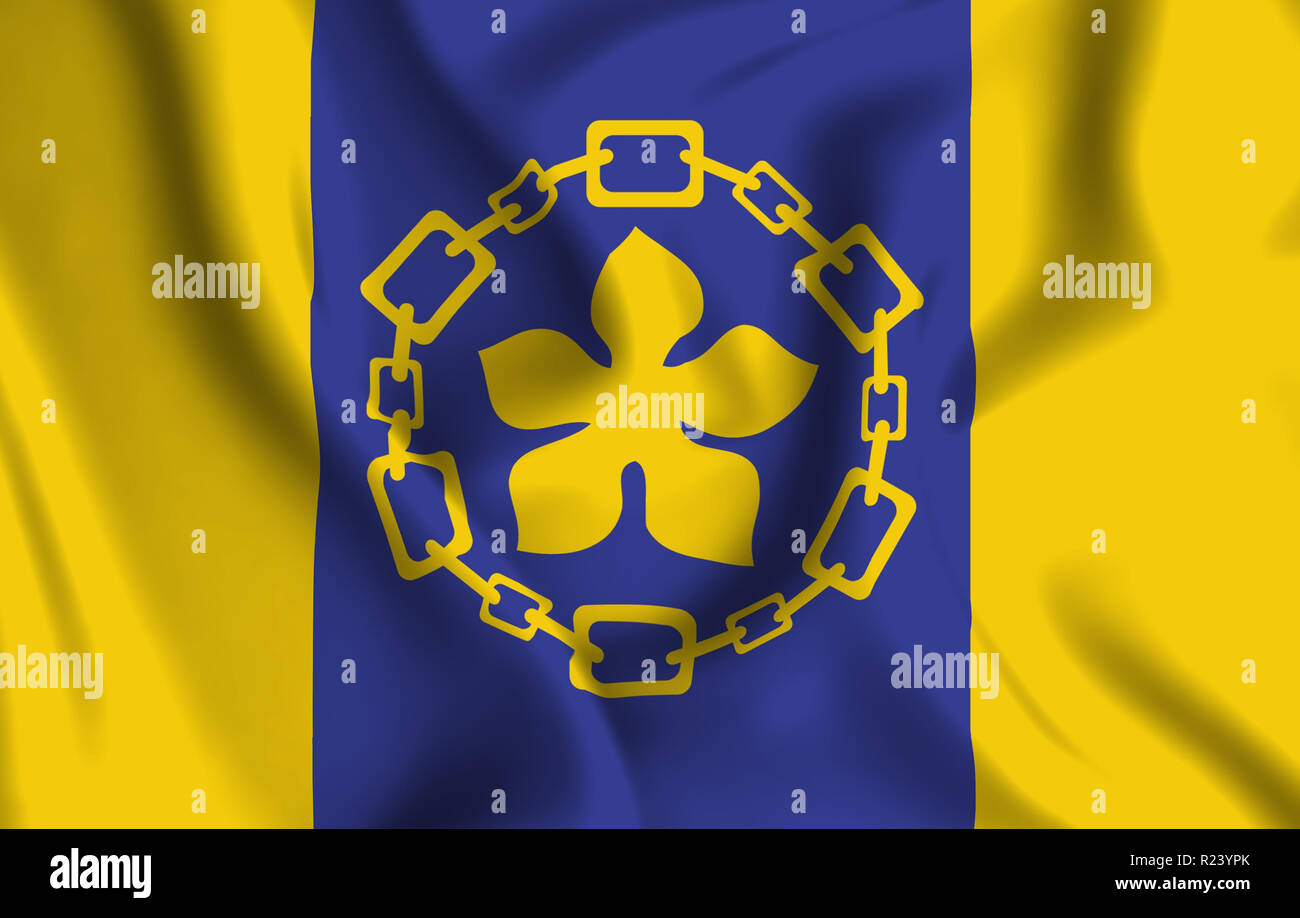 Hamilton 3D waving flag illustration. Texture can be used as background ...